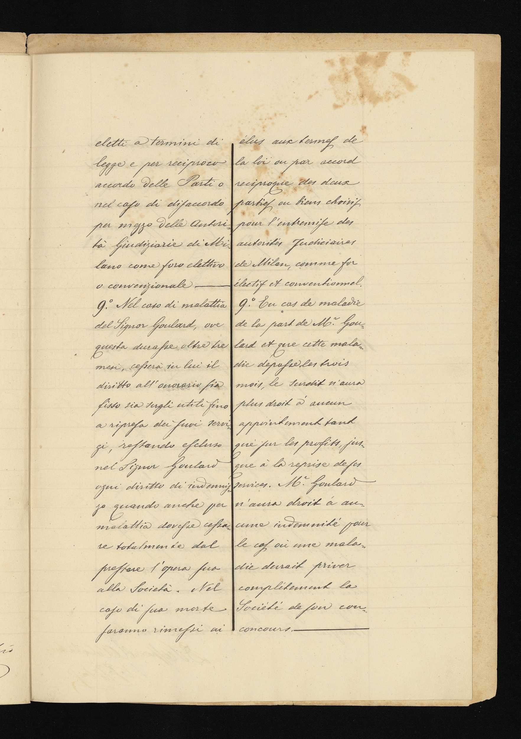 Convenzione tra la G.B. Pirelli & C. e Antonio Amato Goulard